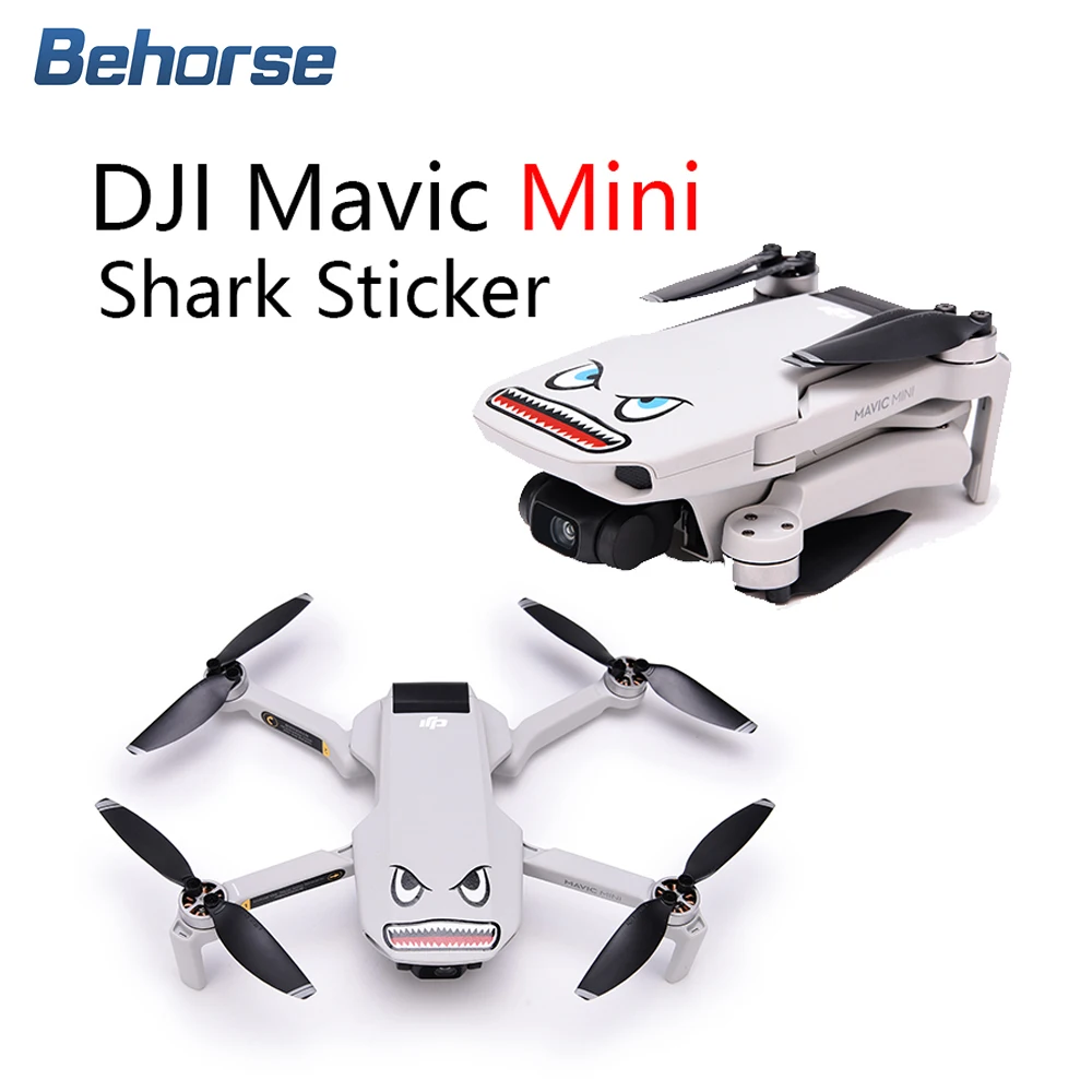 1 Set DJI Mini SE Battery Body Sticker Aircraft Shark Sticker Adhesive ...