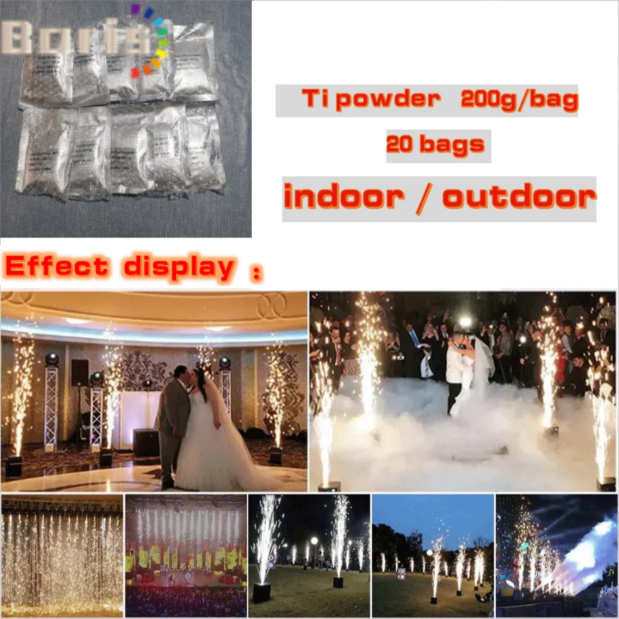 20bags Ti Powder Cold Spark Powder Wedding Party Stage Effect Ti MSDS ...