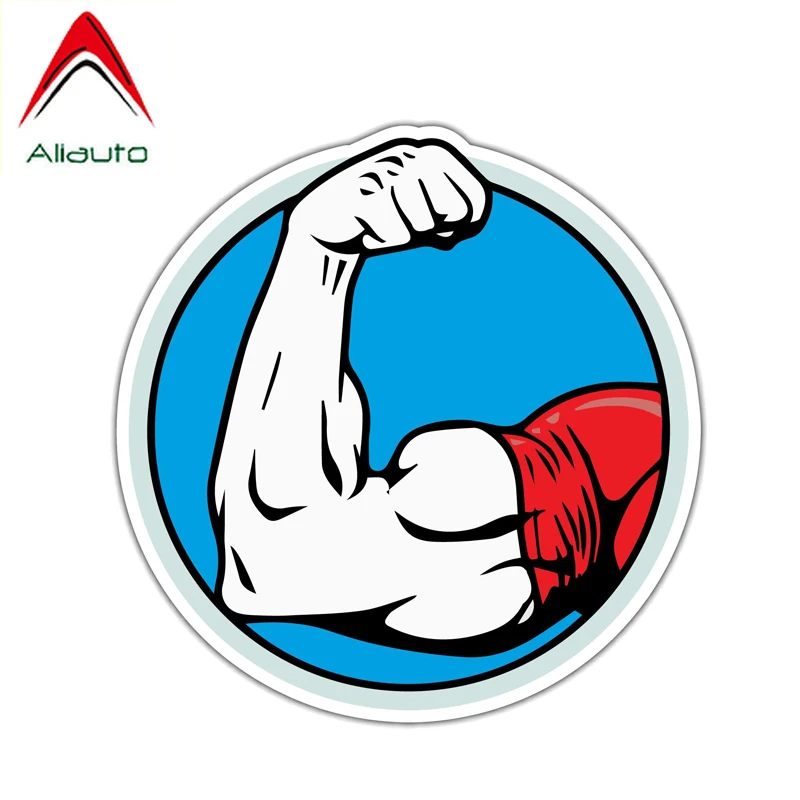 Aliauto Personality Reflective Car Sticker Arm Wrestling Biceps Strong ...