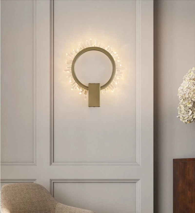 Natural Crystal Ring LED Wall Lamp – NYRALONDON