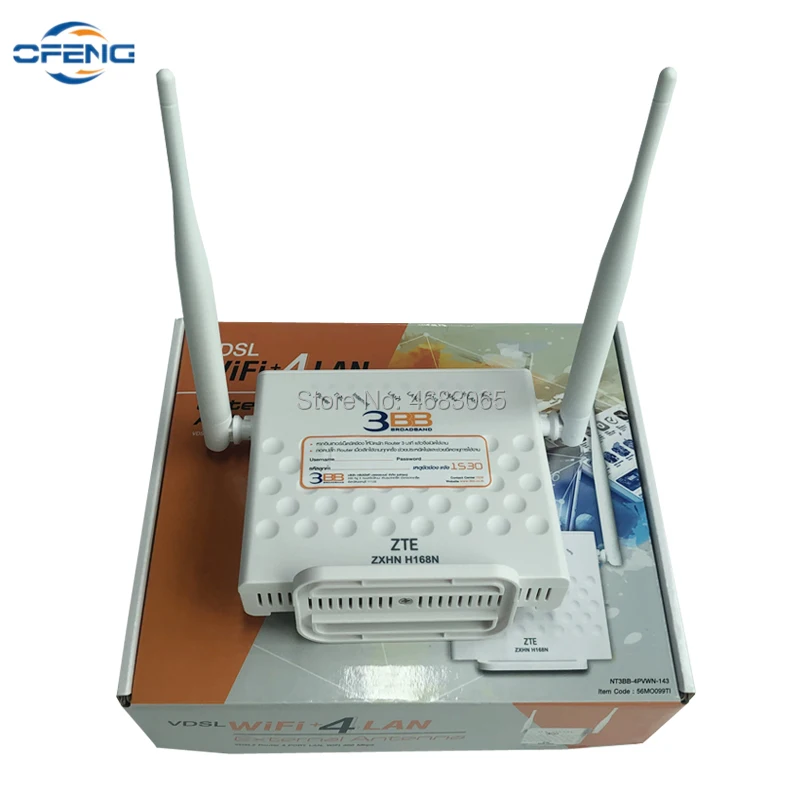 Novidade zte zxh h168n onu ont vdsl2/adsl2 + versão sem fio 300m ...