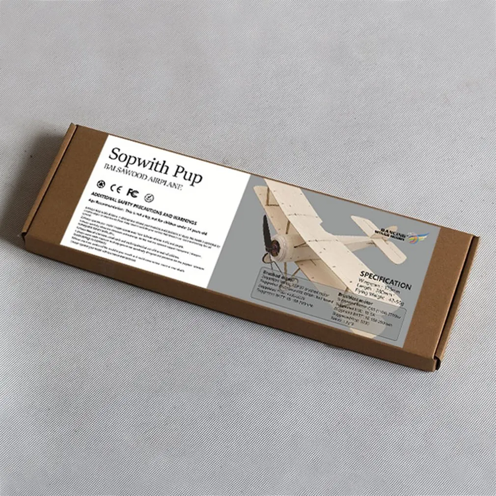 Sopwith Pup RC Plane Balsa Wood 378mm Warbird Aircraft Kit with ...
