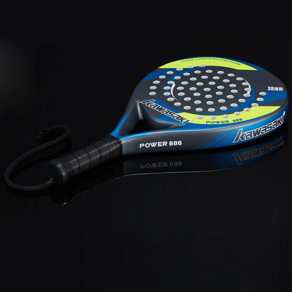 Kawasaki Brand Padel Tennis Carbon Fiber Soft Eva Face Tennis Paddle ...