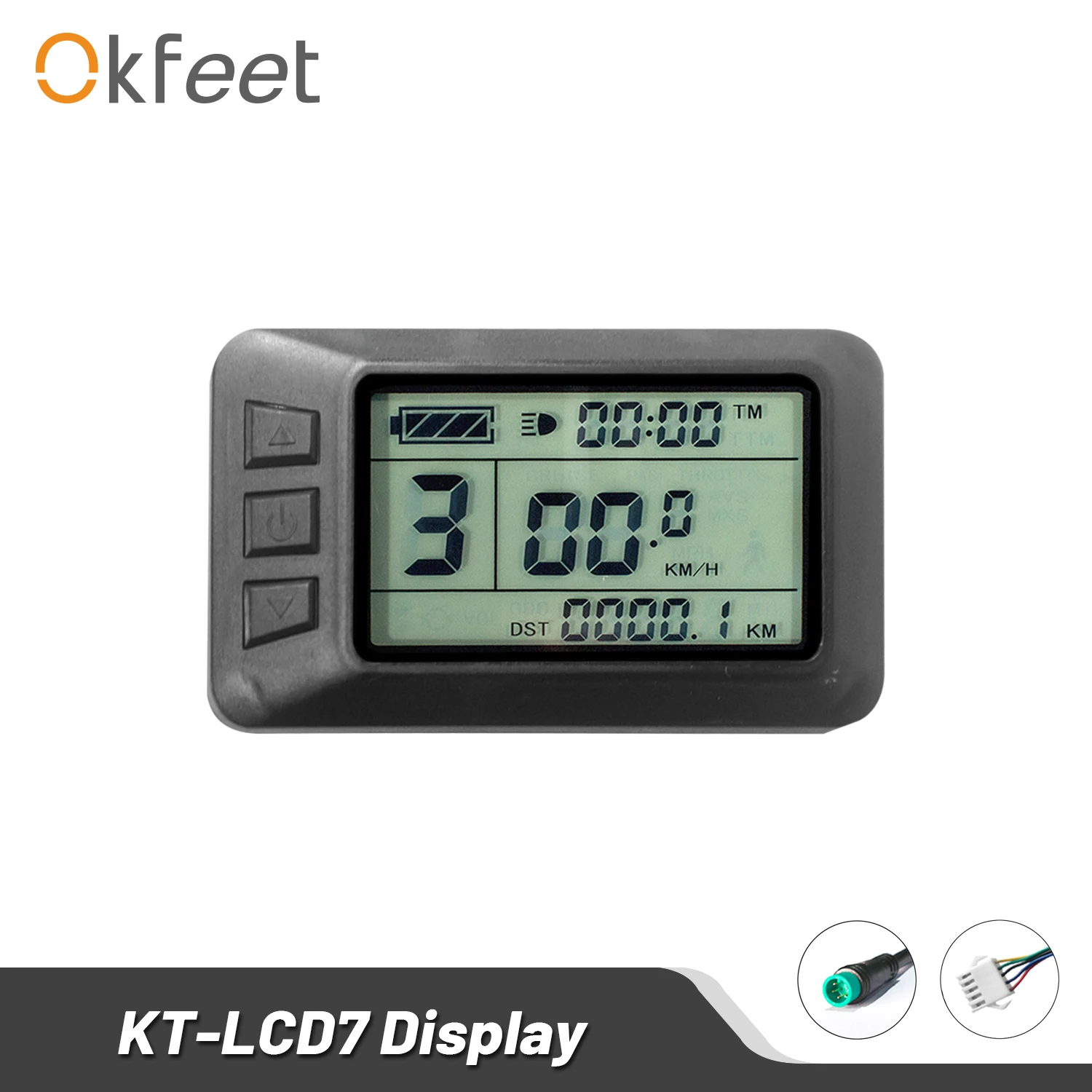 Okfeet KT LCD Display LCD7 ebike LCD Display Electric Bicycle LCD for ...