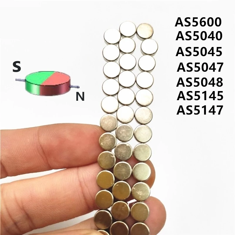 50PCS/LOT Magnetic encoder magnet Radial magnetizing magnet Support ...