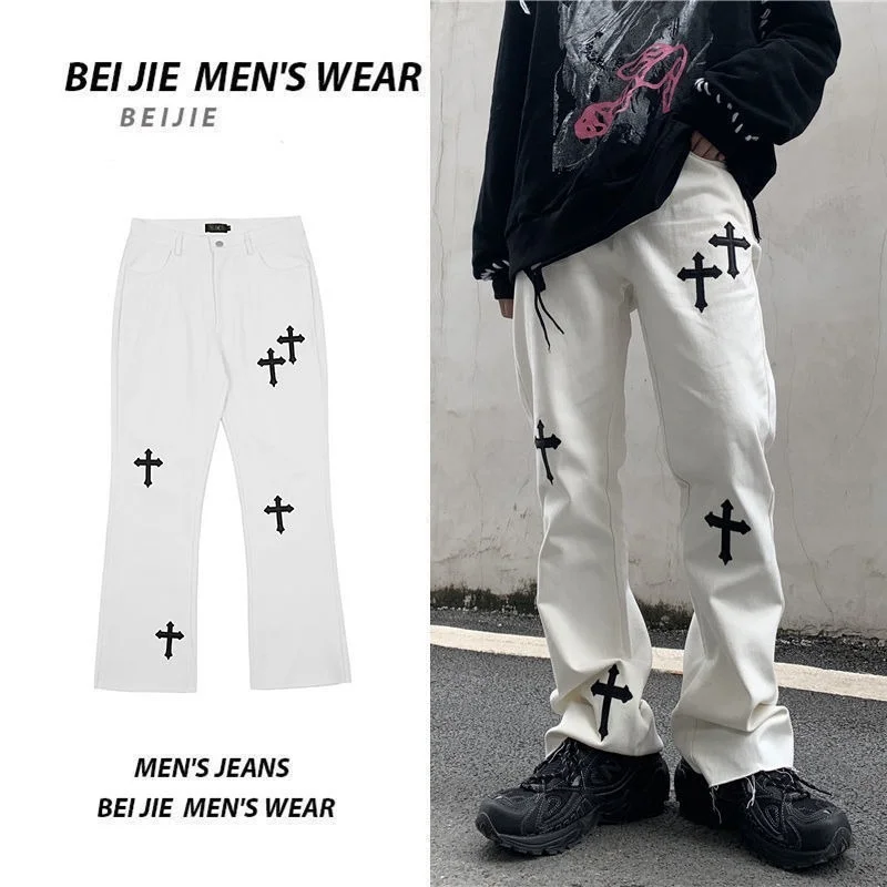 Denim Streetwear Trousers | Men's Cross Jeans Pants | Male Jeans ...