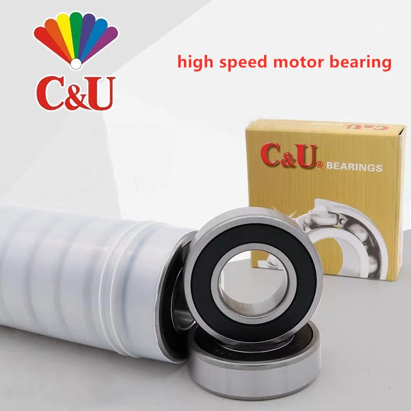 10pcs C&U high speed motor bearing 6200 6201 6202 6203 6204 6205 2RZ RZ ...