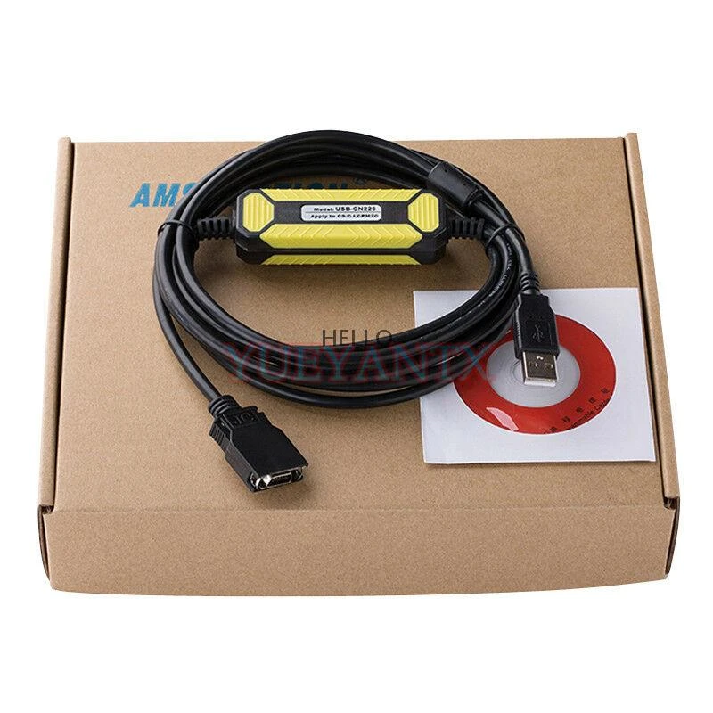 USB CN226 Cable Suits Omron CS CJ CQM1H CPM2C Series PLC Programming ...