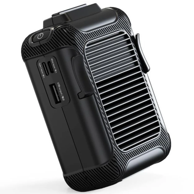 Waist Hanging Fan, Usb Charging Mini Fan Portable Hanging Neck Mobile ...