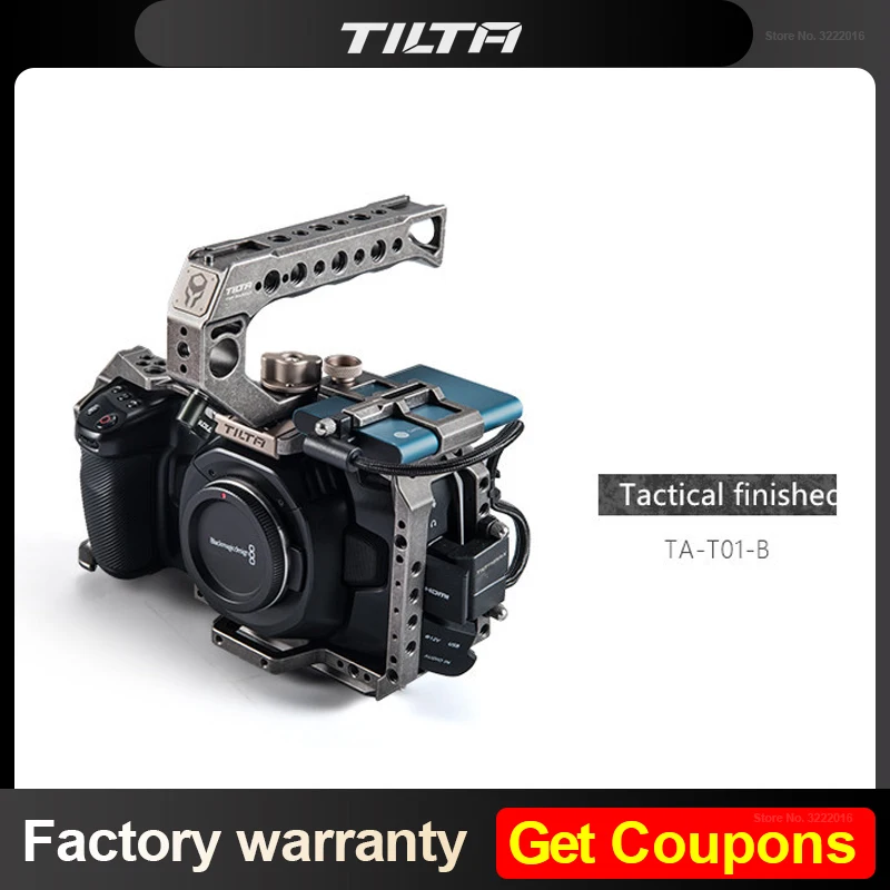 TILTA BMPCC 4K 6K Camera Cage TA T01 B G Full Cage Black Cage for ...