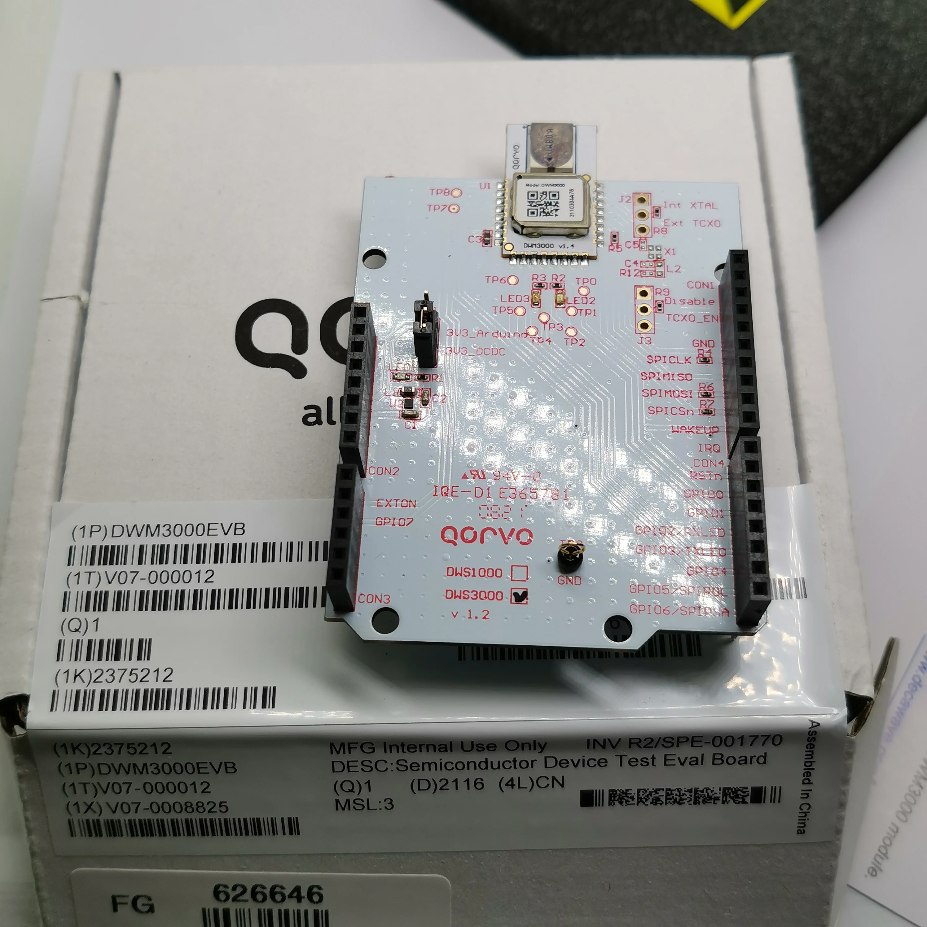 1PCS DWM3000 DWM3000EVB DW3110TR DW3220TR RF Development Tools Ultra ...