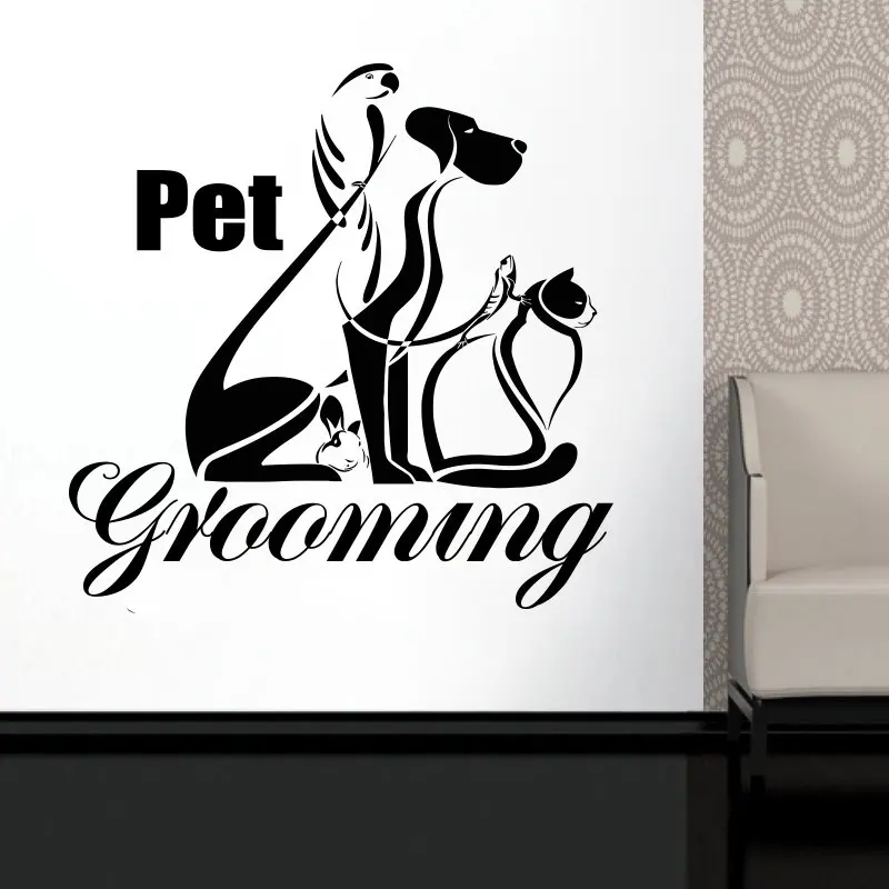 Paper Paper & Party Supplies Dog Groomer Decal White Choose Size Bumper ...