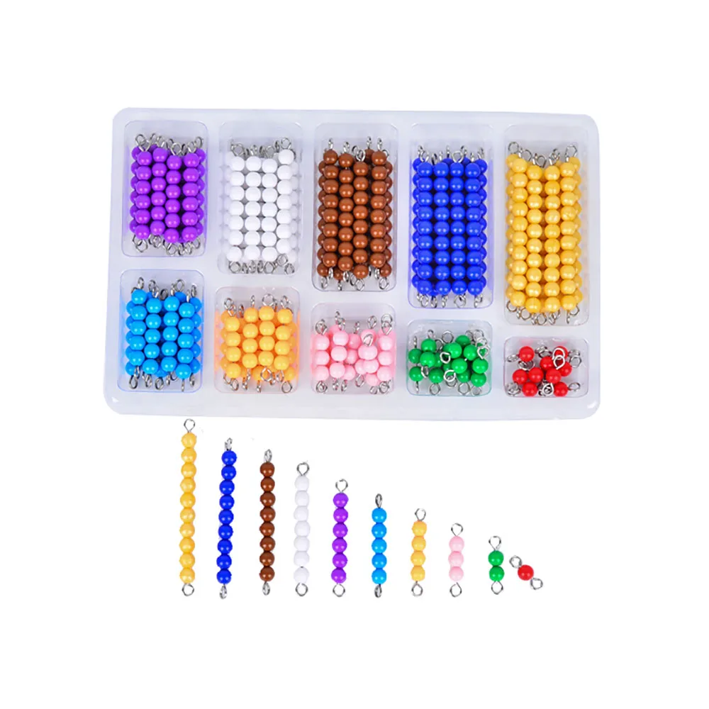 Montessori-Colored-Beads-Chains-Math-Teaching-Material-Children-s ...