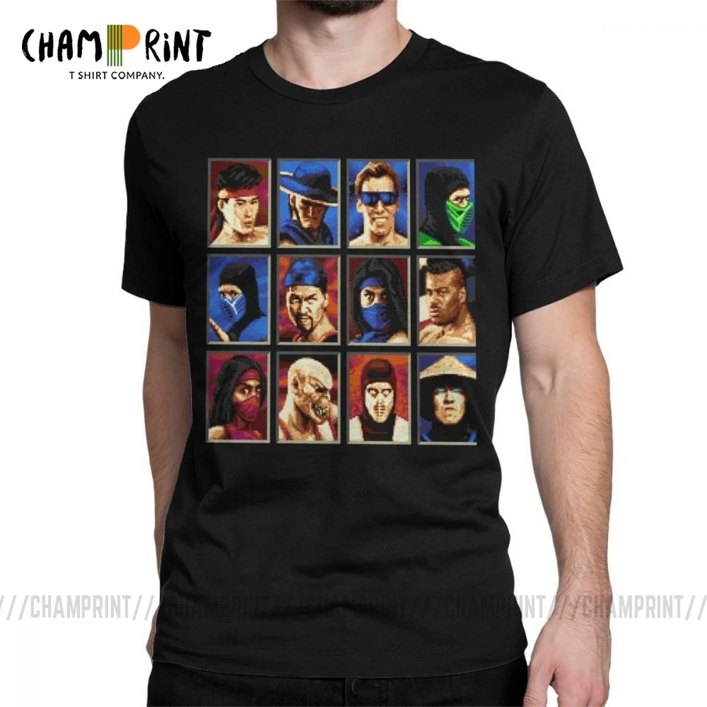 Vintage Mortal Kombat II Tees Genesis Character Select 16 Bit T Shirt ...