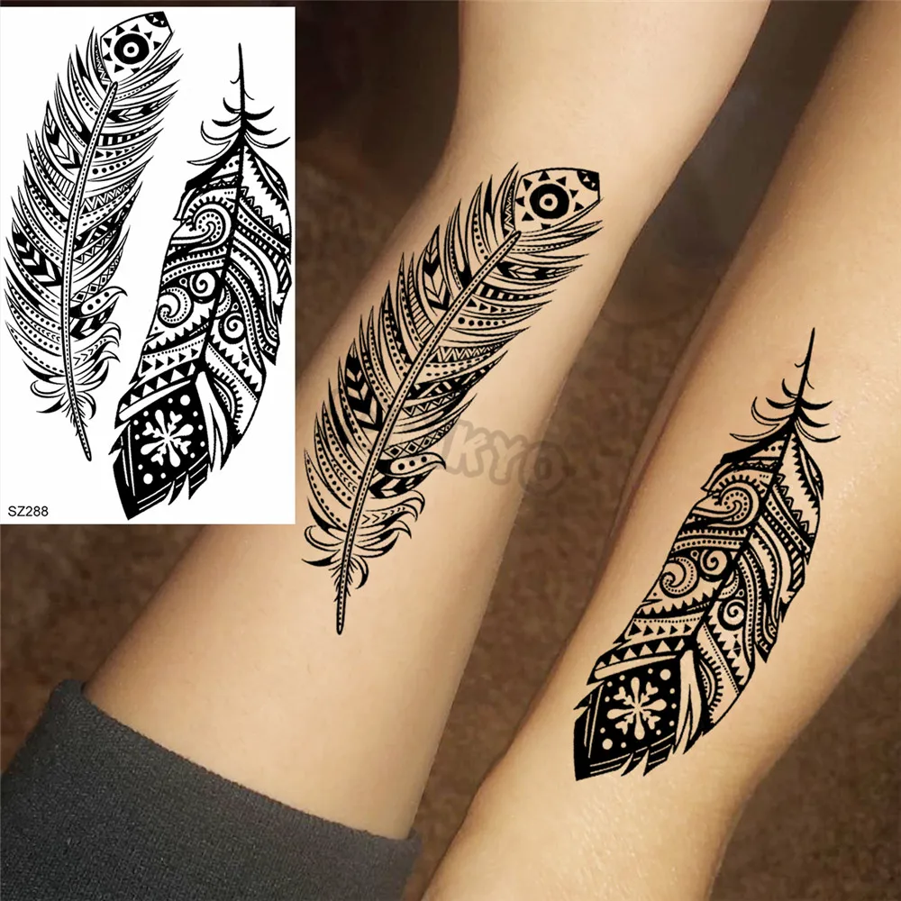 Henna Designs Feathers