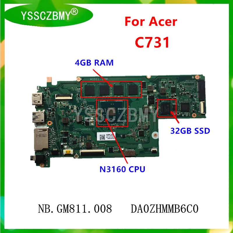 DA0ZHMMB6C0-mainboard-for-Acer-Chromebook-C731-CB311-7H-Notebook ...