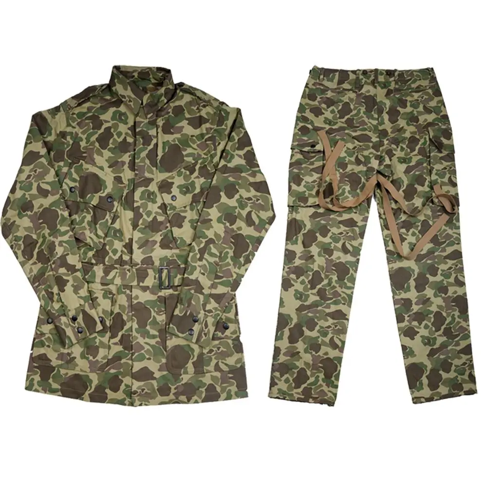 Wwii Oss Hbt Camouflage M-42 Paratrooper Airborne Jump Jacket Military ...