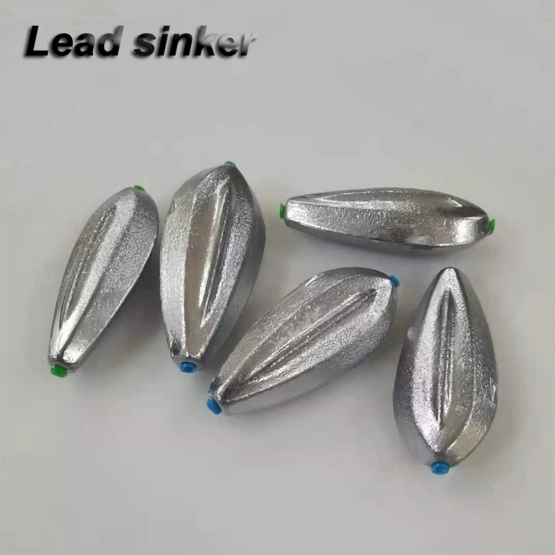 Lead-sinker-core-plastic-core-water-drop-hook-with-ring-string-hook ...