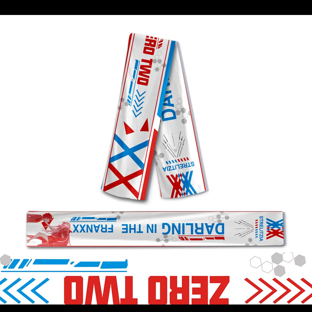 Darling In The Franxx Anime Harajuku Zero Two Scarf Cosplay Warm Soft ...