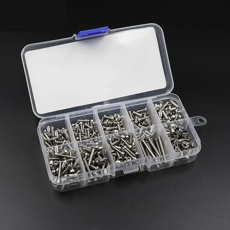 Rc Tool Stainless Steel Hex Screw Nut Set Screw Box For 1/10 Rc Crawler ...