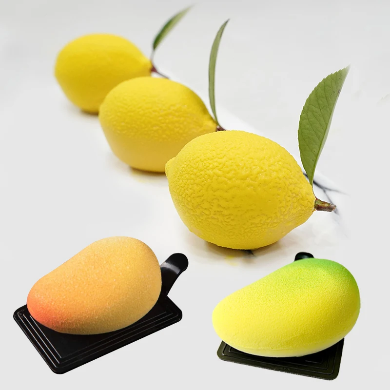 SHENHONG-Mango-Mousse-Moulds-Lemon-Silicone-Cake-Molds-Pastry-Baking ...