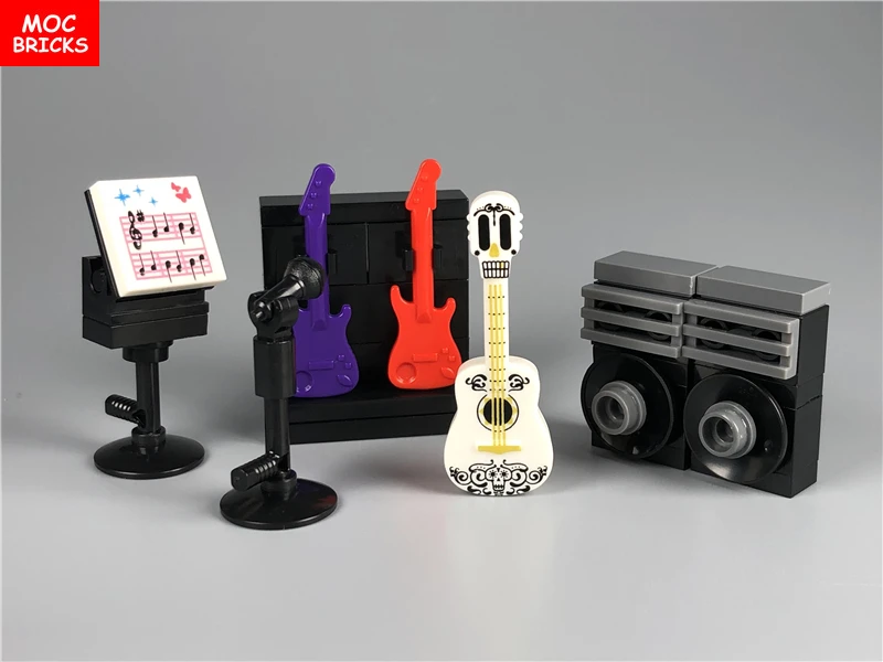 Building Blocks Toys | Music Bricks | Brick Guitar | Moc Bricks - Set ...