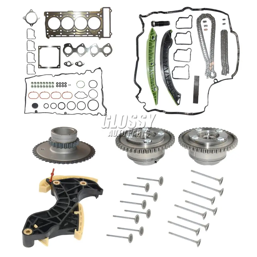 AP02 Timing Chain & Camshaft Adjuster & Gasket valve kit For Mercedes ...