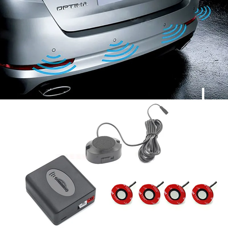Car-Reverse-Parking-Sensor-Wireless-Kit-With-4-Sensors-For-Toyota ...
