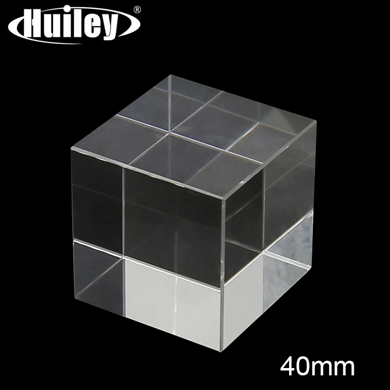 Cube Prism K9 Optical Glass 4x4x4cm Hexahedron Prism for Photography ...