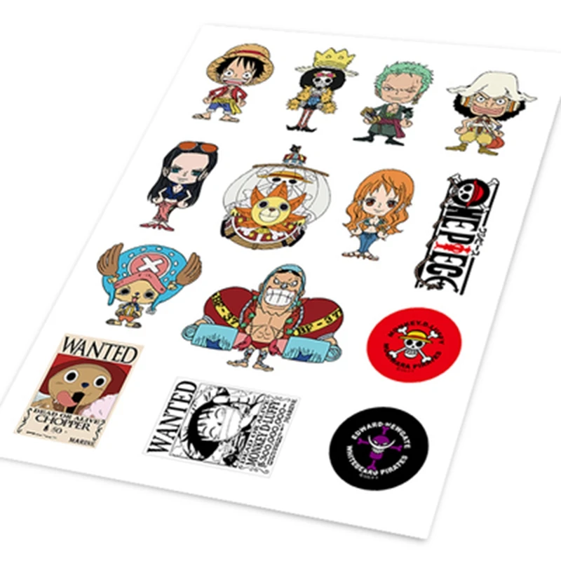 Noizzy ONE PIECE Anime Car Stickers Manga Cartoon Auto Decals Bicycle ...