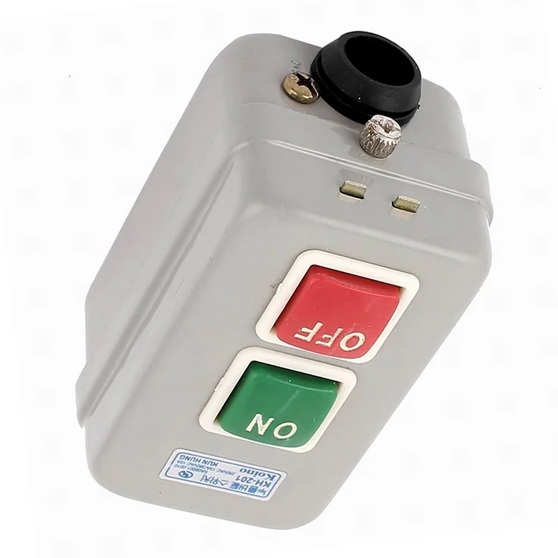 AC 380V 10A ON OFF Latching Machine Drill Press Switch Push Button ...