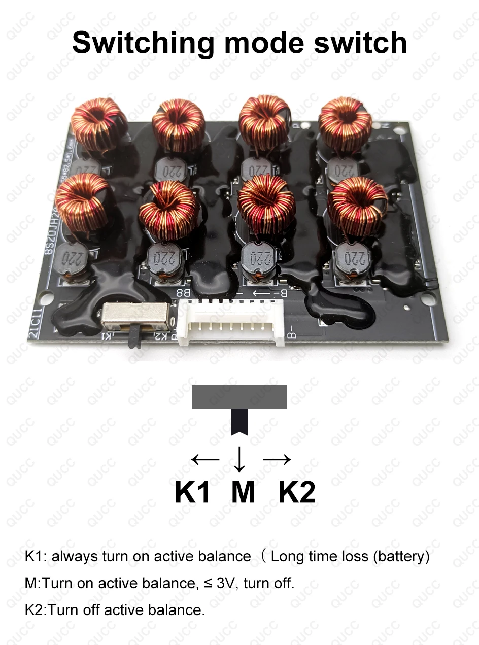 Qucc-bms Equalizador Ativo Balancer Lifepo4 Li-ion Lipo Bateria De ...