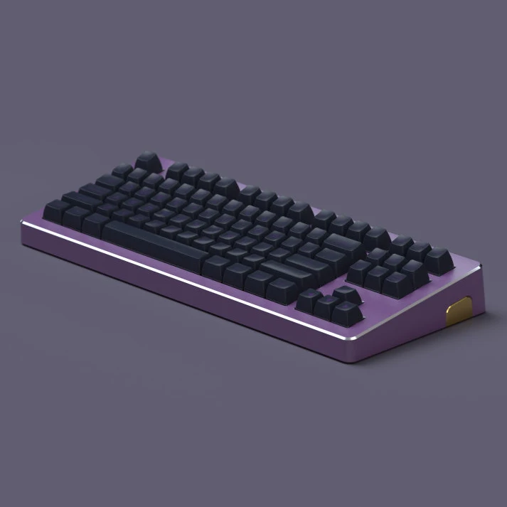 MAXKEY-siyah-ve-mor-136-tu-lar-SA-profil-KEYCAPS-seti-kablolu-USB ...