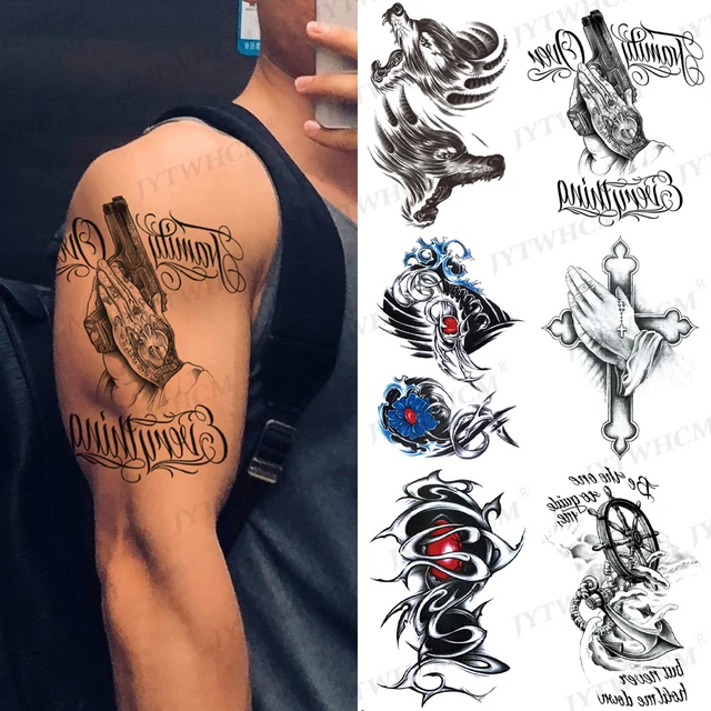 Gun Tattoo Design For Men