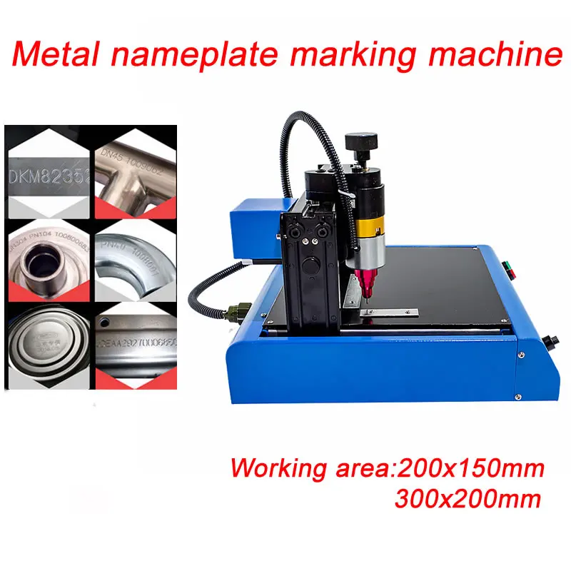 Electric Metal Nameplate Marking Machine 400w Printer Stainless Steel ...