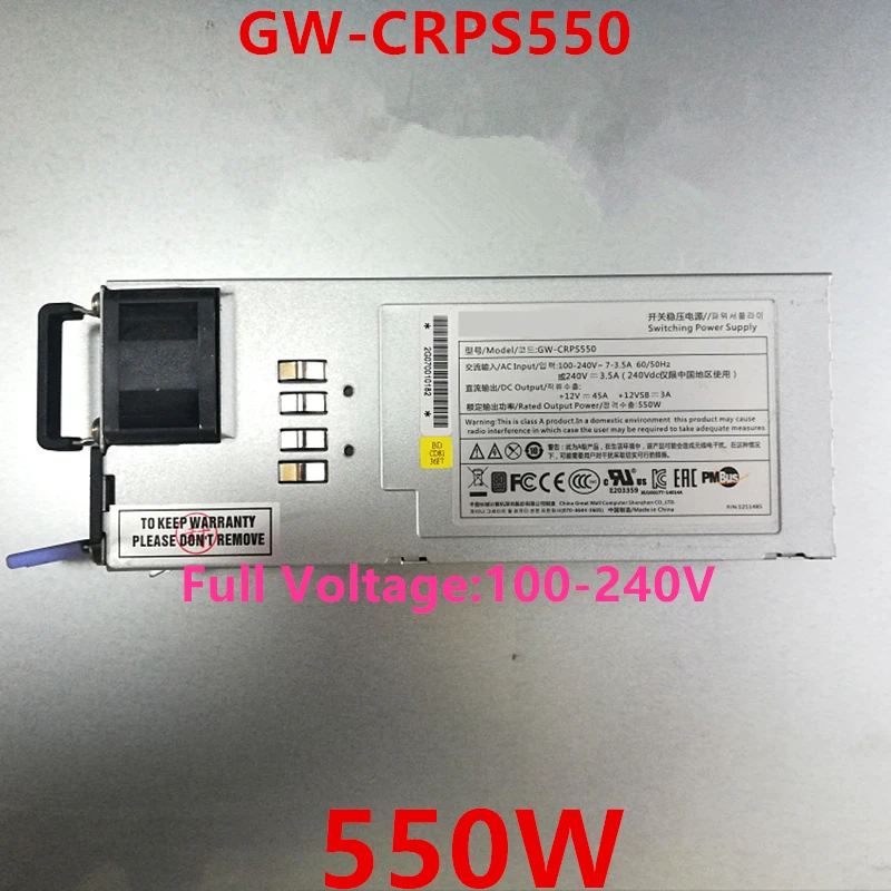 New PSU For Great Wall SA5212M4 I620-G20 550W Power Supply GW-CRPS550 ...