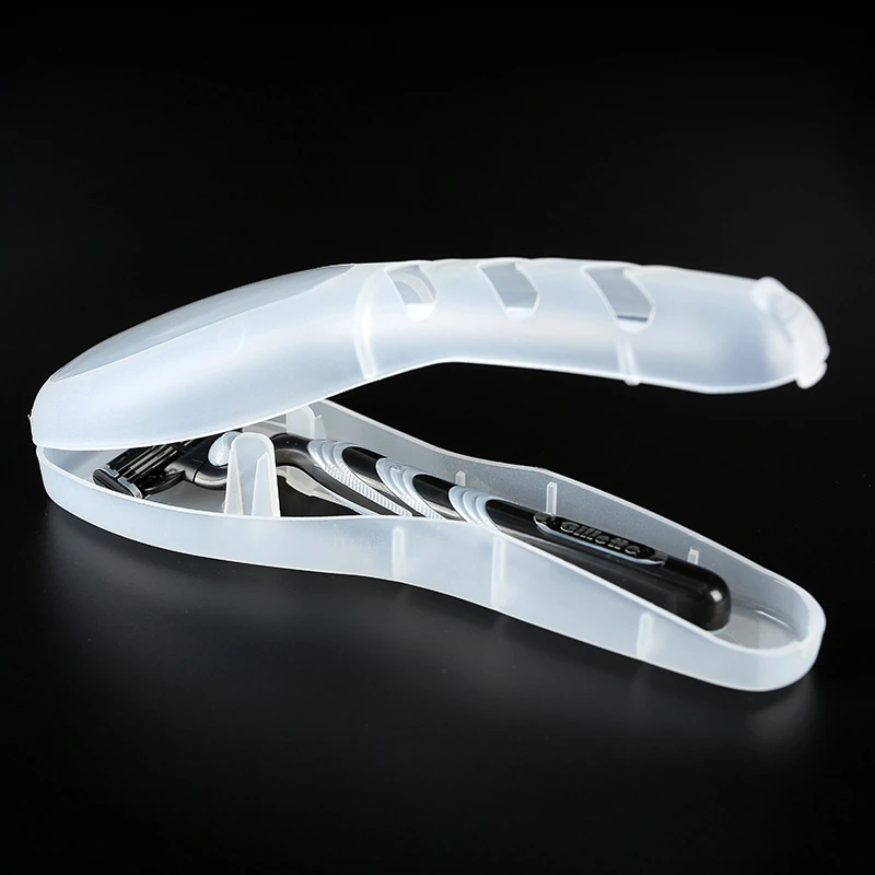 Travel Shaver Case Razor Box Blades Holder Plastic Suitcase Holder ...