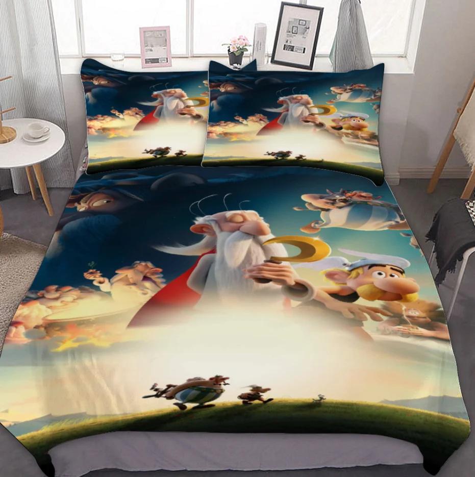 Bettwäsche Sets Asterix und Obelix US/Europa/UK Größe Quilt Bett ...