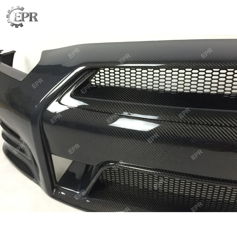For Nissan GTR R35 OEM Carbon Fiber Front Grille DBA 2012 On Glossy ...