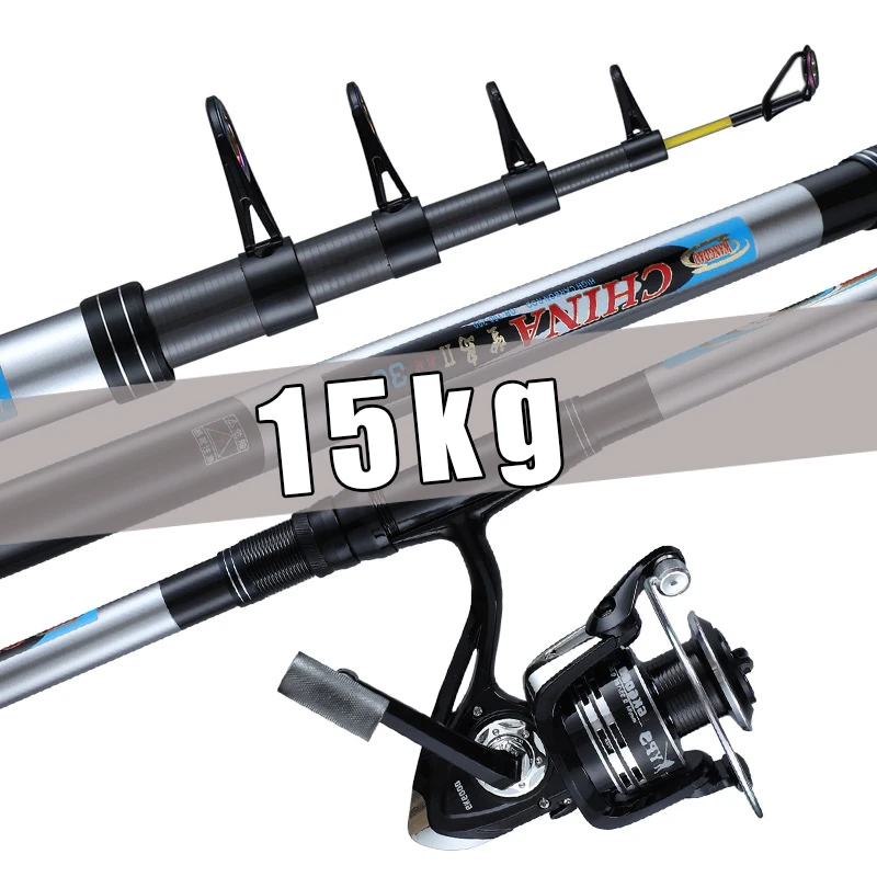New Carbon Sea Rod 2.1-3.9m Superhard Long Throwing Rod Telescopic ...
