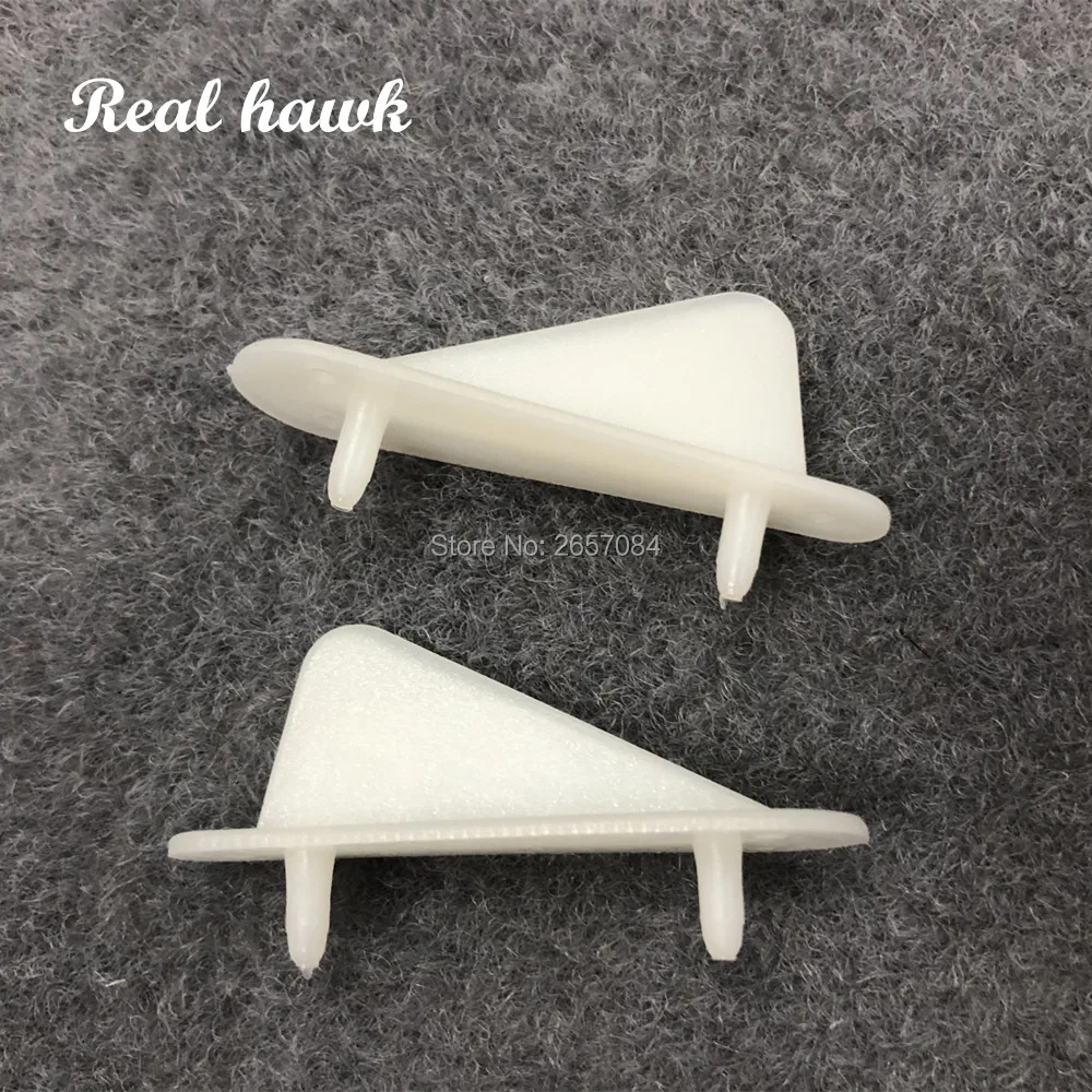 4pcs White triangular nylon fixed tip protector wing retainer Wing ...