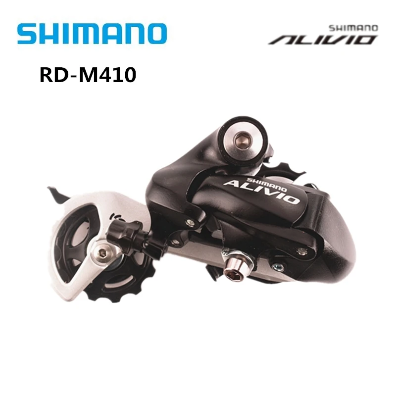 SHIMANO ALIVIO M410 Bike Bicycle MTB 7 8 Speed Rear Derailleur Black Silver New Original M410 ...