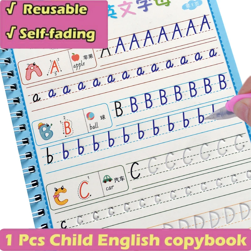 New 26 English Letters Reusable Copybook for Calligraphy Learning ...