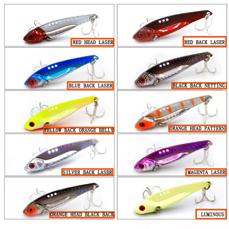 VIB Metal Road Fishing Wobblers Lure Artificial Wobbler Crap Fishing ...