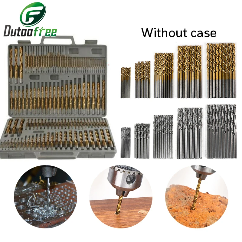 50PCS-HSS-Twist-Drill-Mini-Extractor-Drill-Bit-Titan-Beschichtete ...