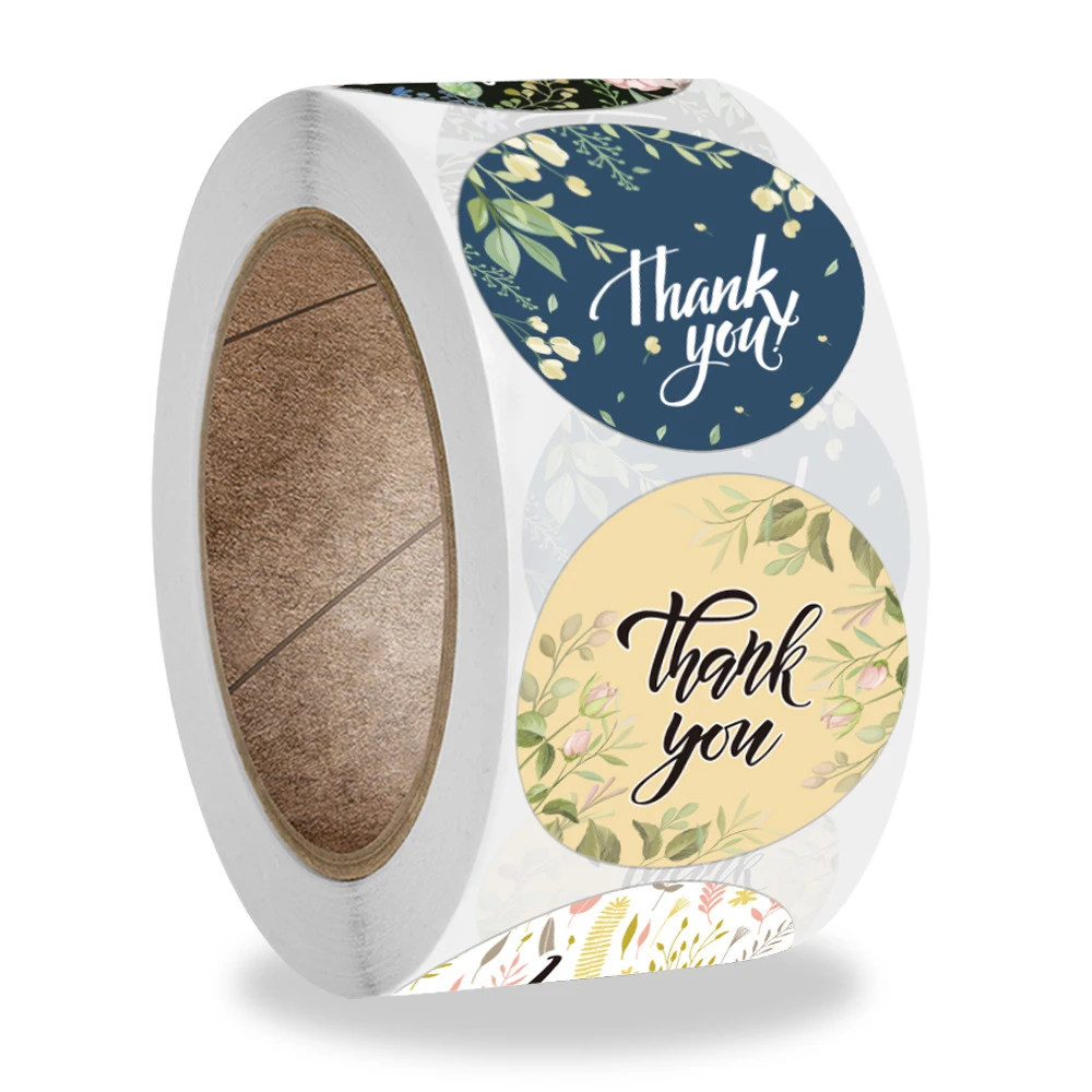 100-500pcs-Thank-You-Round-Sticker-Scrapbook-Envelope-Seal-Sticker-Gift ...