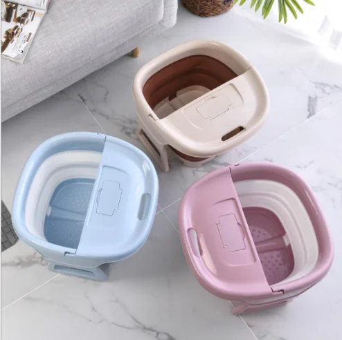 Foot Soaking Bucket Portable Foot Wash Tub Pedicure Bath Massage Bucket ...