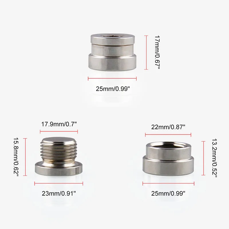 Iron M18X1.5 O2 Oxygen Sensor Stepped Mounting Bung Plugs Oxygen Sensor ...