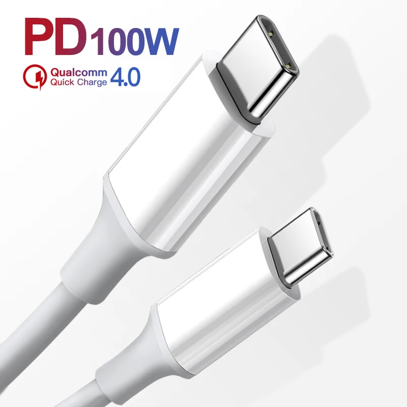 Cable de datos de carga rápida PD 100W, Cable USB tipo C para Huawei P30, Samsung, Xiaomi|Cables ...