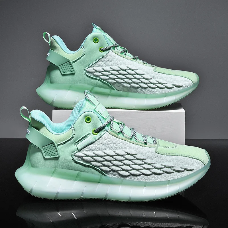Light Green Running Shoes | Men Green Running Shoes | Sneakers Men ...